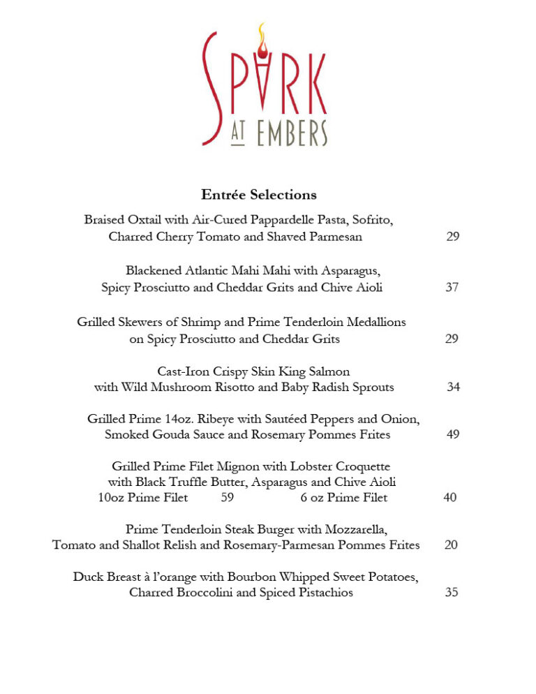 Menu – Embers Wood Fired Grill