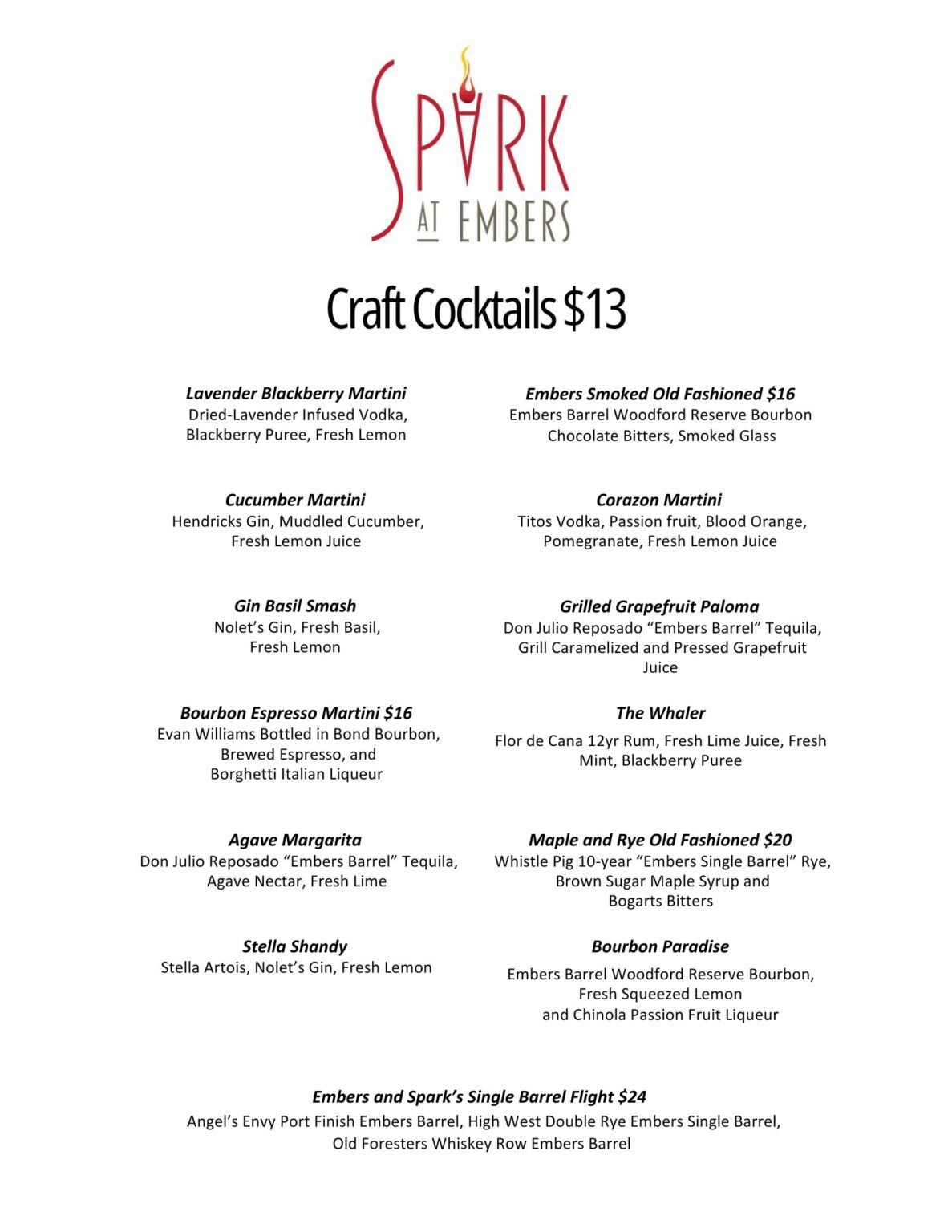 Menu – Embers Wood Fired Grill